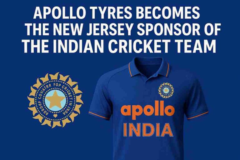 Apollo Tyres Becomes the New Jersey Sponsor of the Indian..